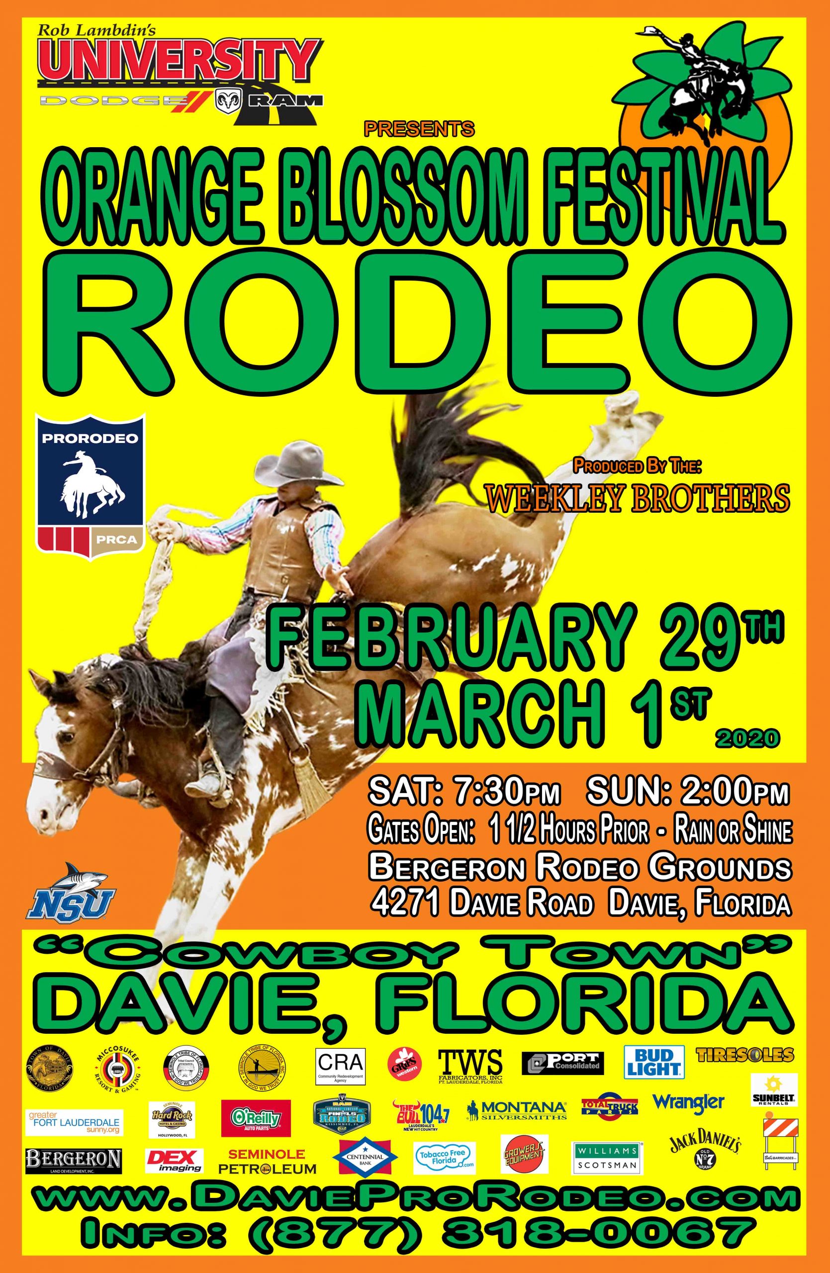 Poster – Davie Pro Rodeo, LLC